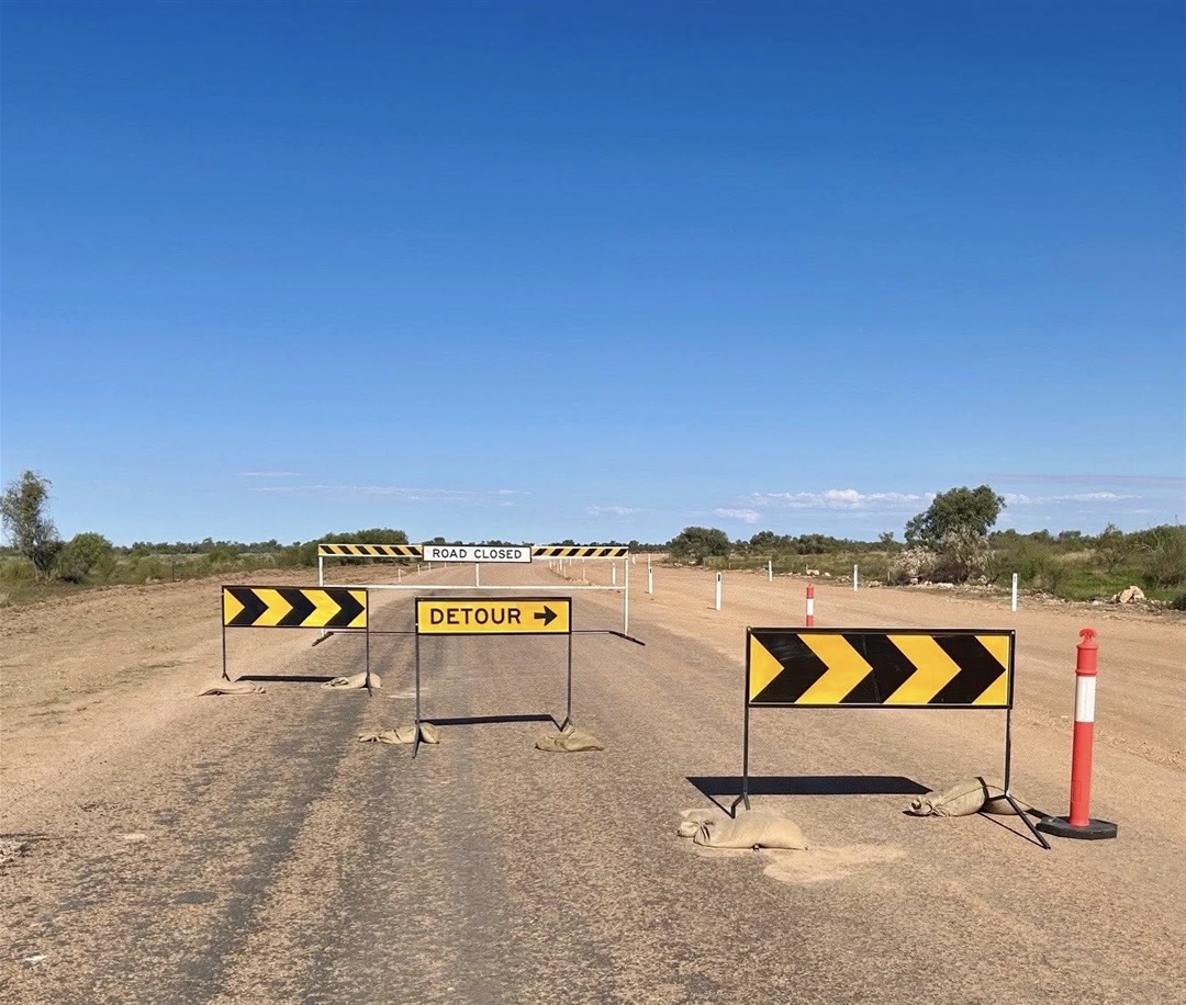 Roadworks Underway – Drive Safe | Diamantina Shire Council